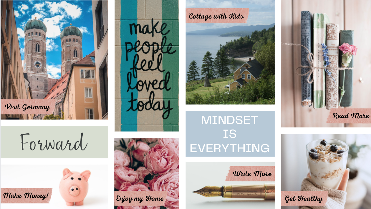 How to Create a Vision Board in Canva - Curtains are Open